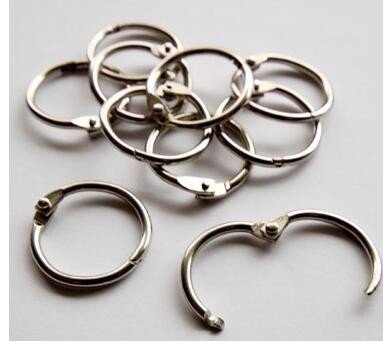 China Silver Nickel Finish 38mm(1-1/2&quot;) Metal Loose Leaf Ring Book Binding Ring Hinged Snap Ring supplier