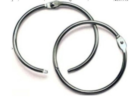 China Silver Nickel Finish 76mm(3&quot;) Metal Loose Leaf Ring Book Binding Ring Hinged Snap Ring supplier