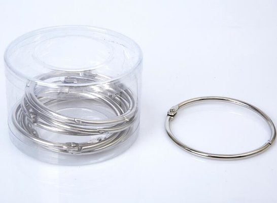 China Metal nickel 50mm(2&quot;)loose leaf ring book binding ring hinged snap ring in PVC tube supplier