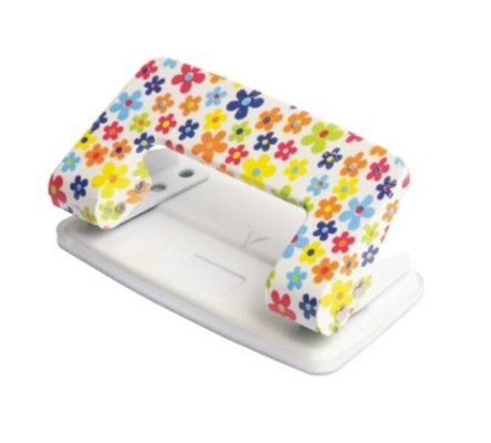China Good Quality Rubber Basin Flower Printed 8mm Hole 2 Holes Paper Punch supplier