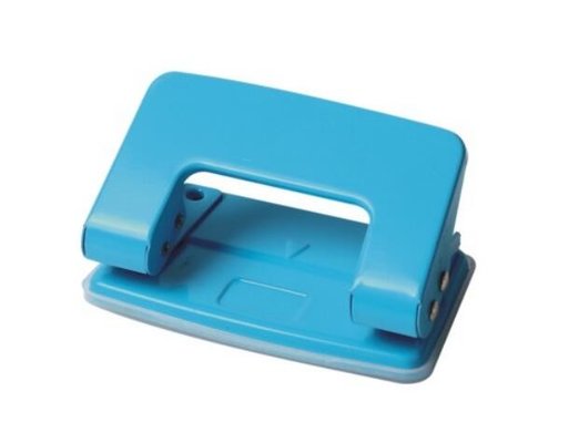 China Blue Color Rubber Basind 6mm Hole 2 Holes Paper Punch for office supplier