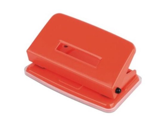 China Hot Sale Orange Color Rubber Basind 6mm Hole 2 Holes Paper Punch supplier