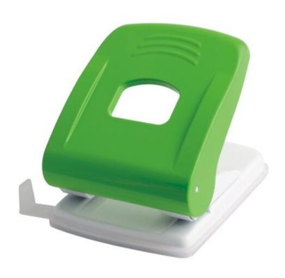 China Green Color 5.5mm Hole 2 Holes Paper Punch for 20 Sheets Capacity supplier