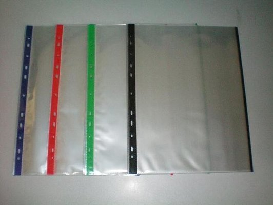 China 11 holes A4 PP Color  Sheet Protector Page Protector for office documents supplier