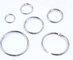Metal nickel 25mm(1&quot;)loose leaf ring book binding ring hinged snap ring in PVC tube supplier